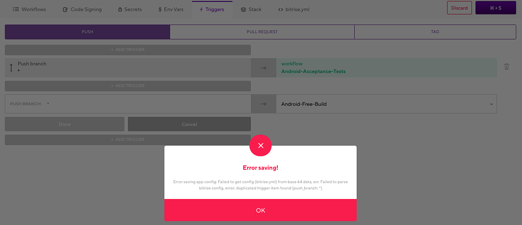 Trigger two workflows for github PR checks - Tooling Issues - Bitrise Discussions