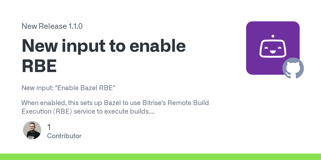 Build Cache for Bazel v1.1.0 - Changelog - Bitrise Discussions