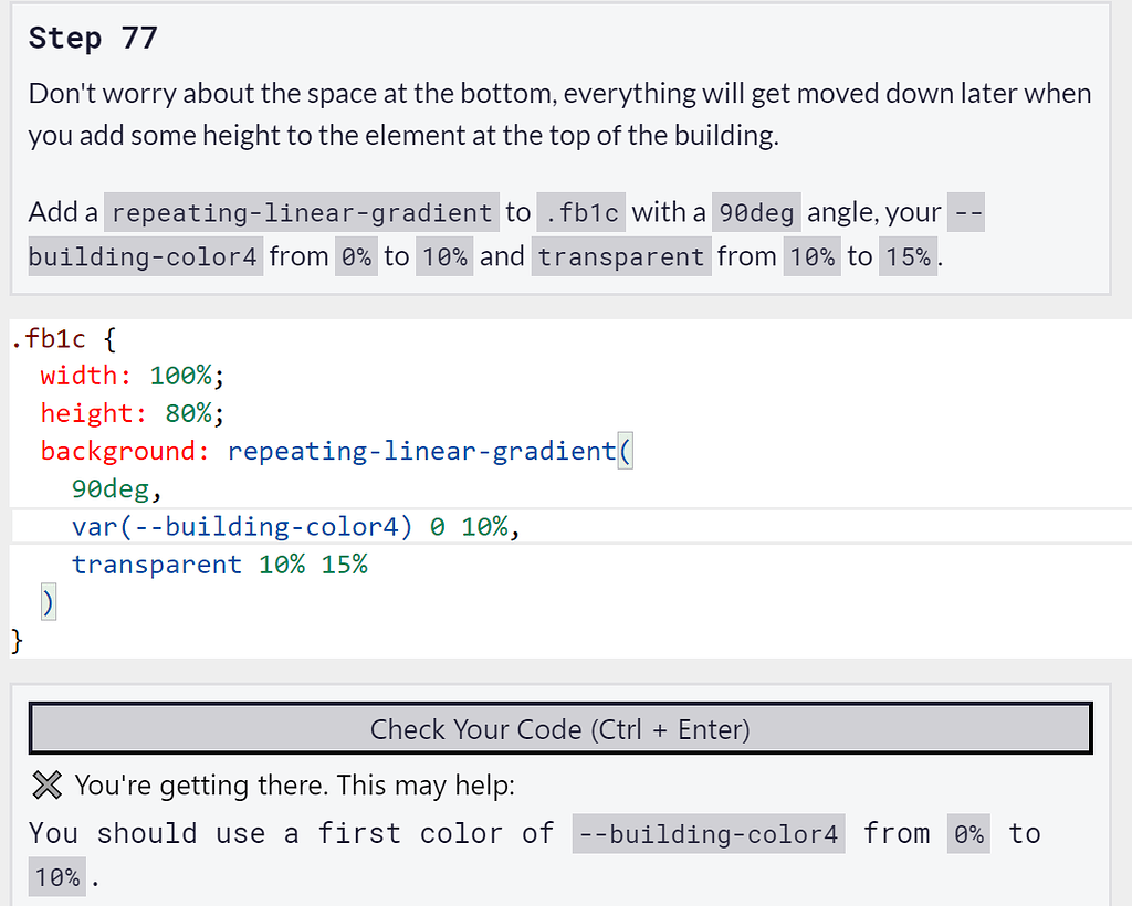 Learn CSS Variables by Building a City Skyline Step 77 - Web ...