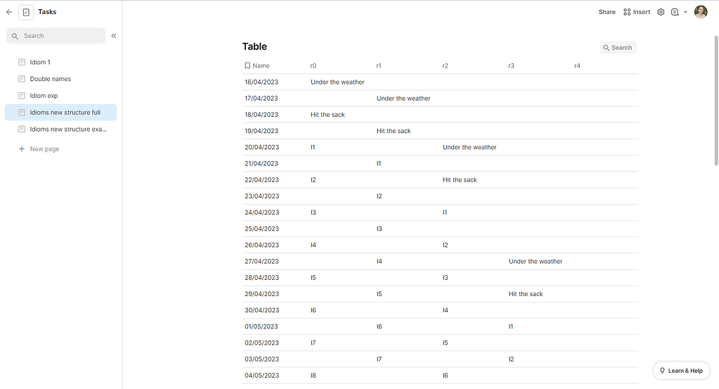 How To Shift Values Down In A Row Coda Maker Community