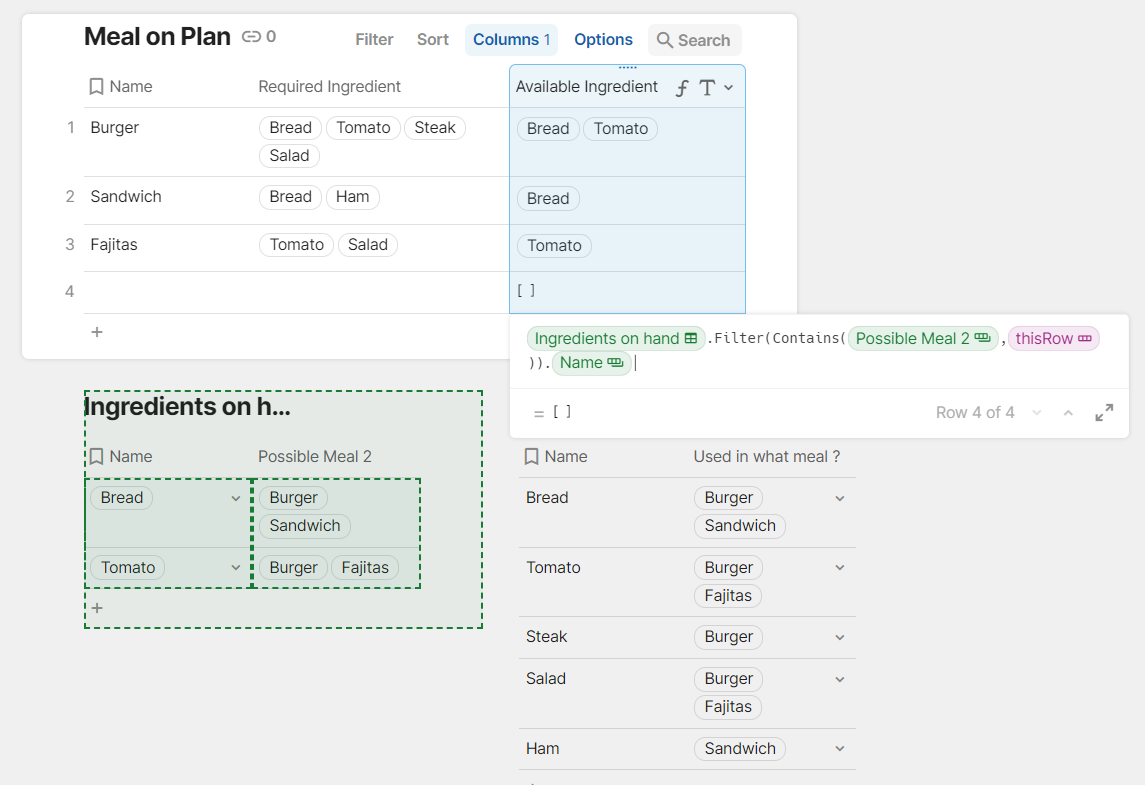 Set Checkbox To True If Current Row S Values Are Present In Another Table Coda Maker Community
