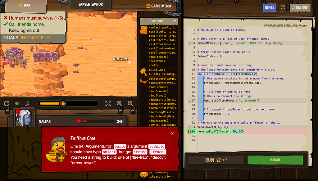 [SOLVED] Sarven Savior Level Help - Level Help