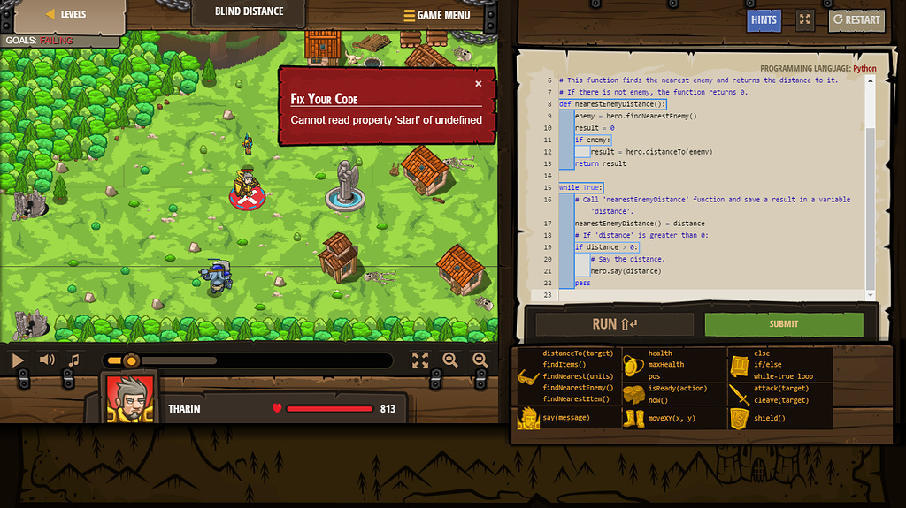 Help! Blind Distance