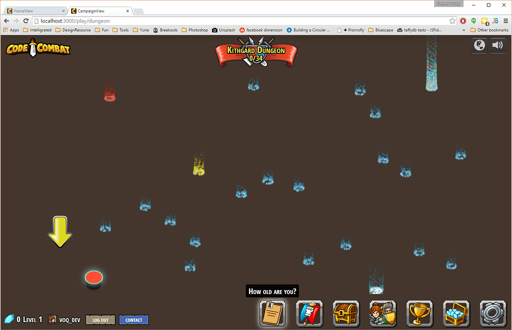 Development Env: No campain map and "TypeError" from the level - Archmage