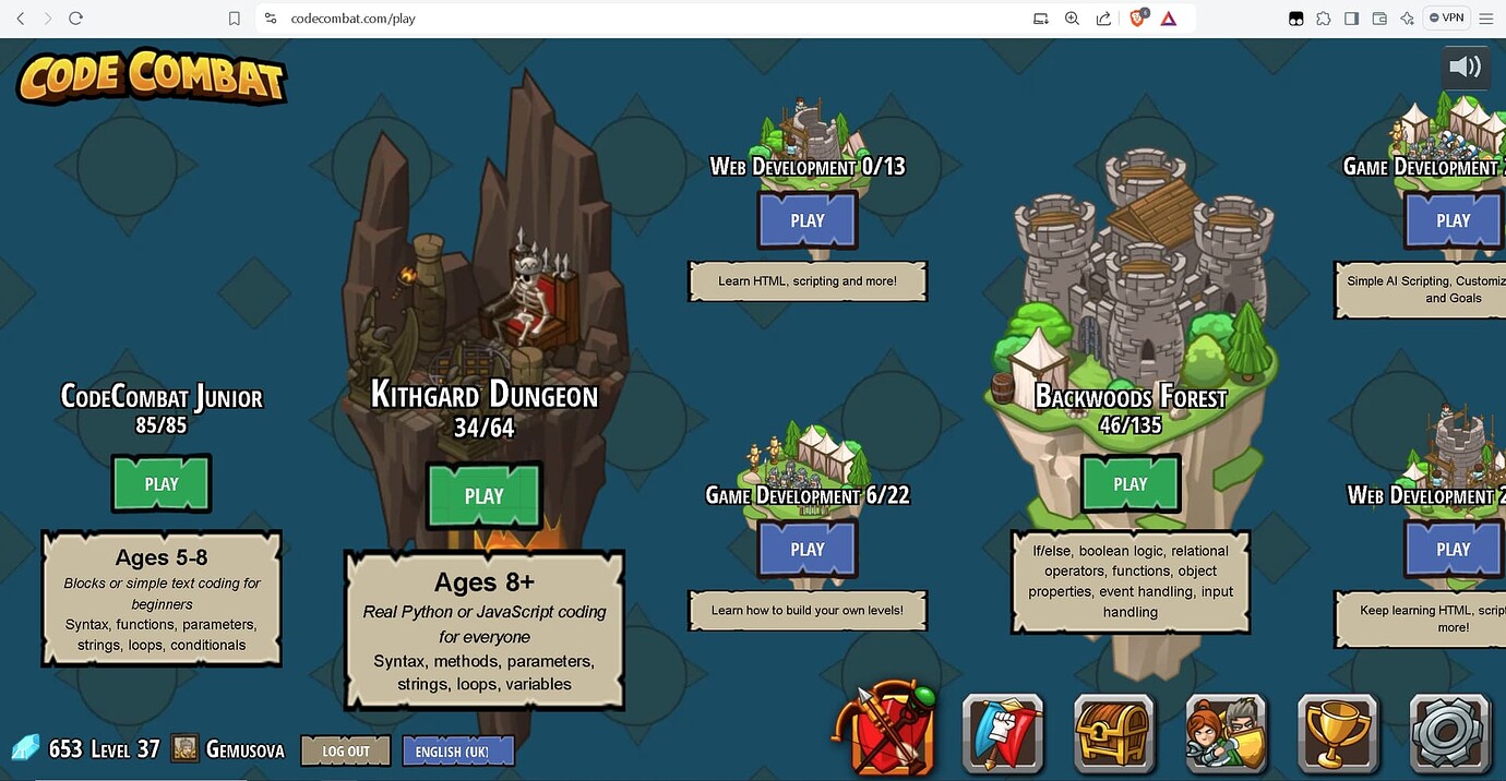 Codecombat junior world is here! - Adventurer
