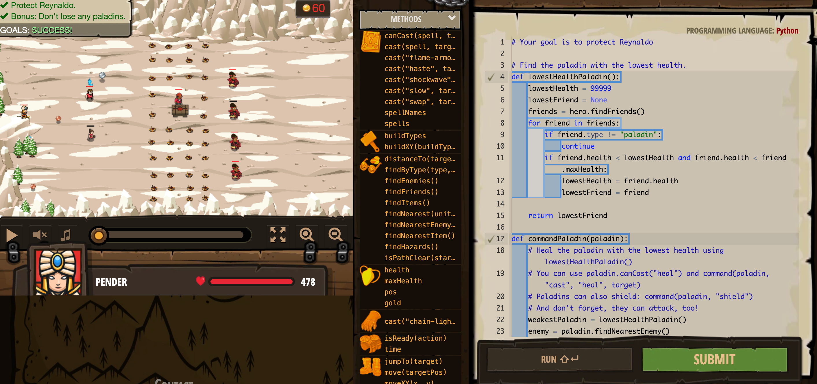 Grim determination - weird codes - Level Help