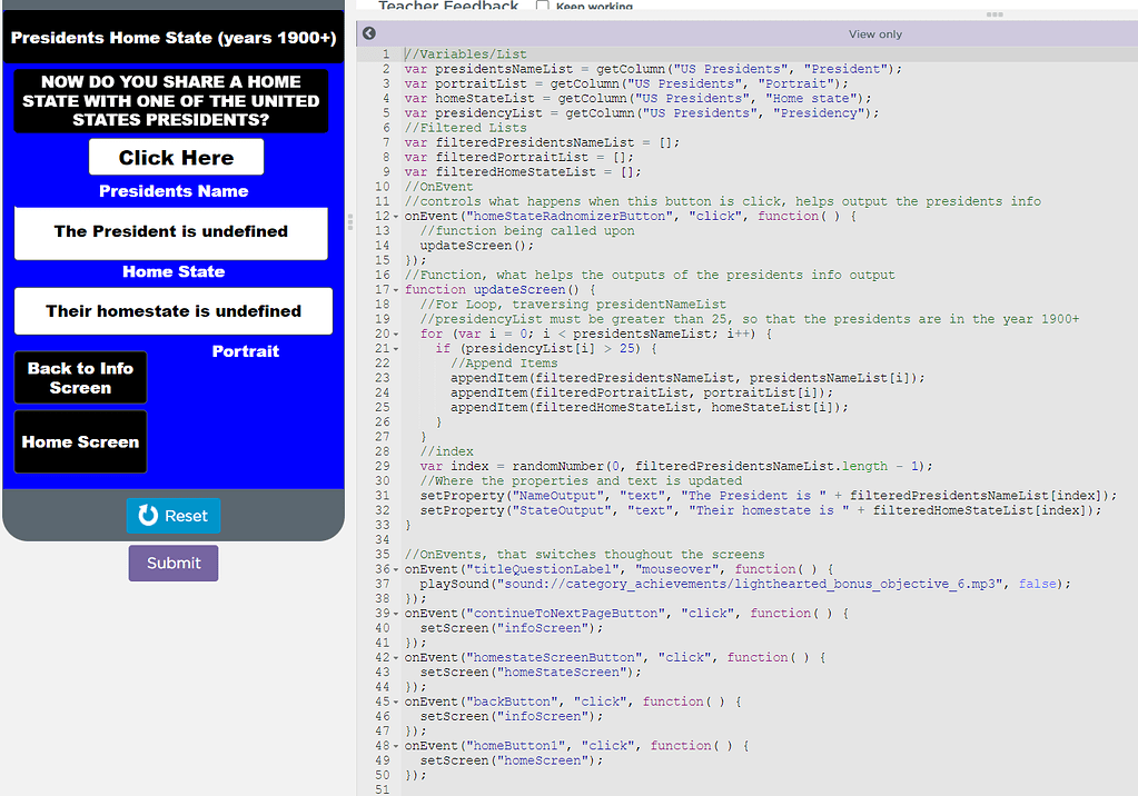 Student app troubleshoot - Coding and Debugging Help - Code.org Professional Learning Community