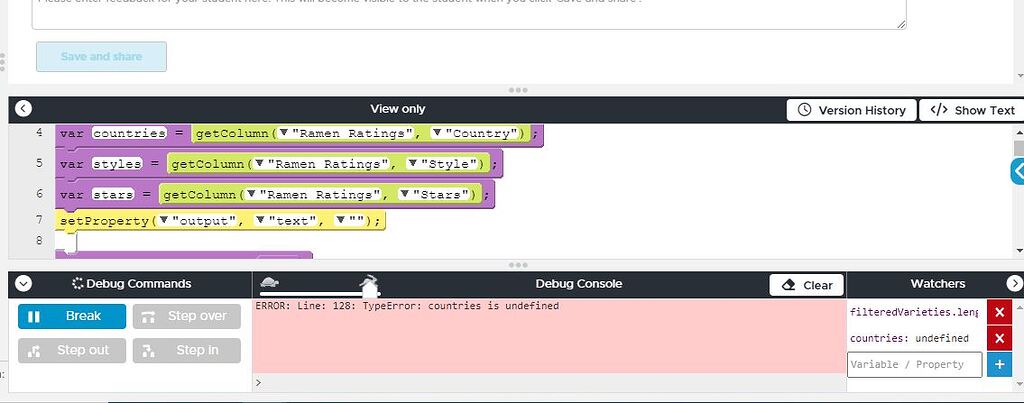 Unit 7 Lesson 3 Part 1 Ramen Radar lists not loading from Dataset, can't complete app - Unit and ...