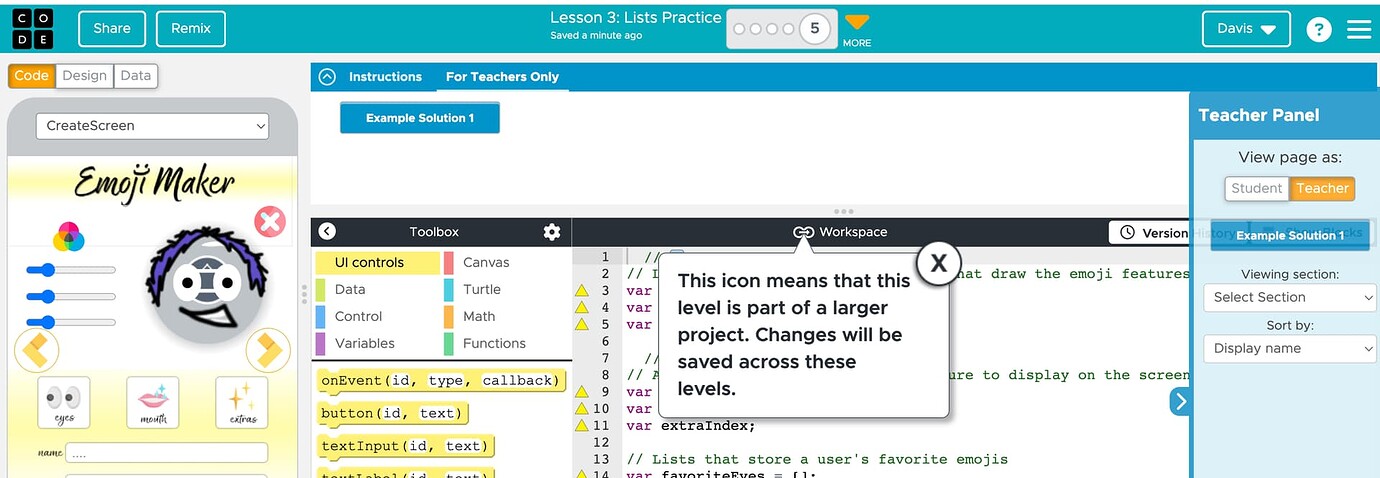 Does anyone have a answer key (code) for the CSP-23-24 Unit 6 Lesson 3 ...