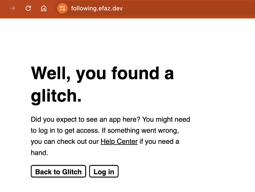 Fastly Glitch showing "Well, you found a glitch." - Glitch Help ...