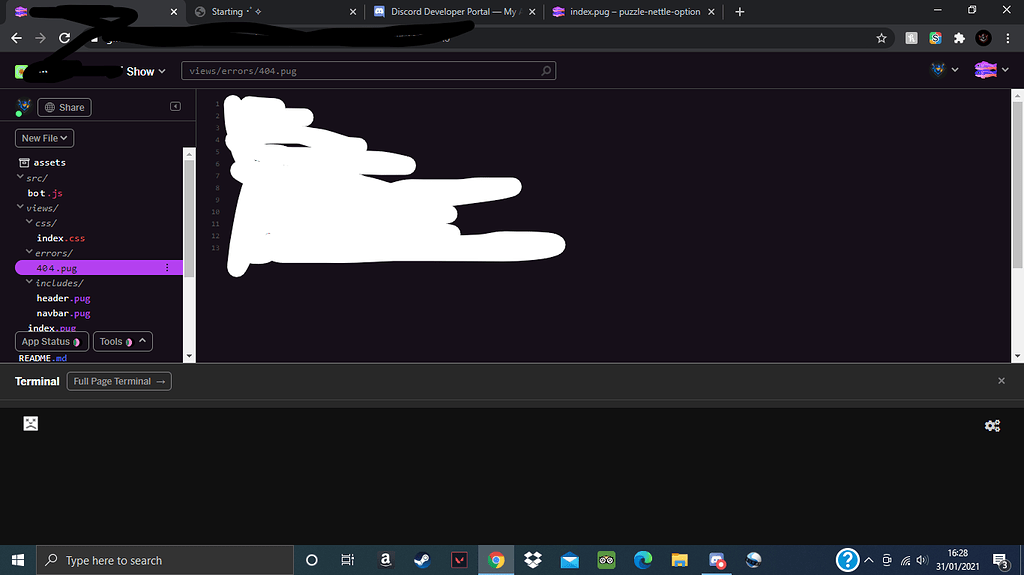 Can't open terminal - Glitch Help - Glitch Community Forum