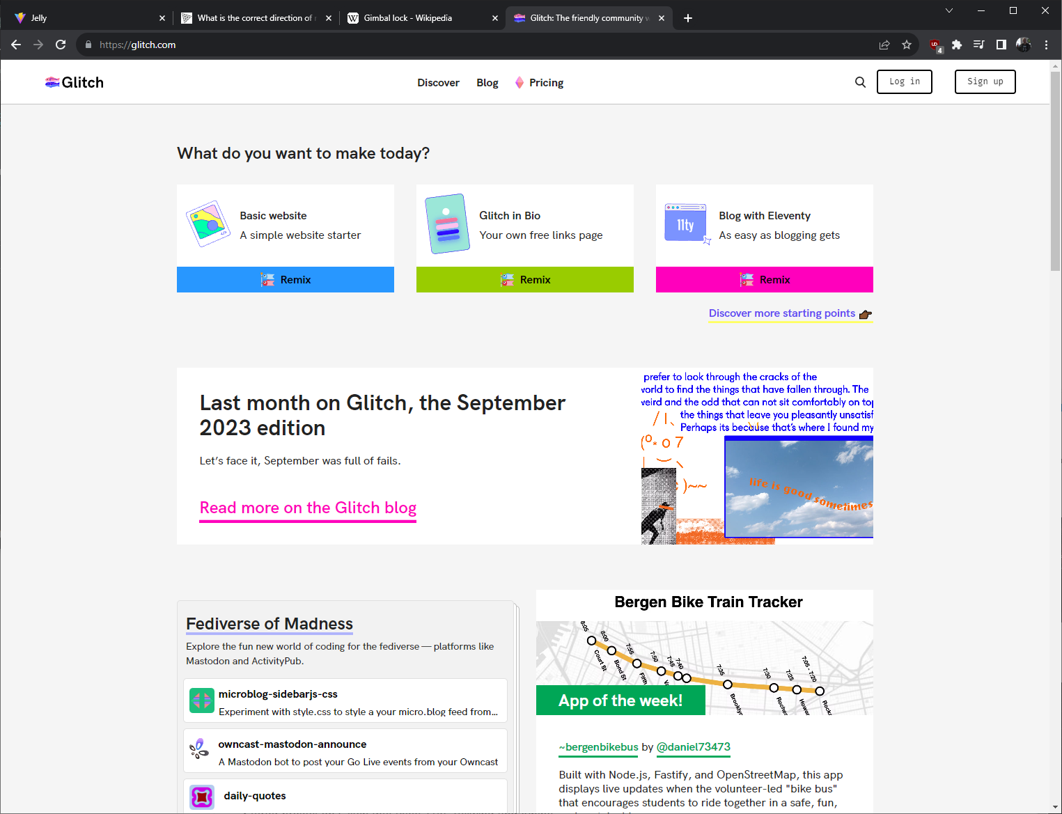 Glitch won't log in.. bounces back to login page with no error - Glitch Feedback - Glitch ...
