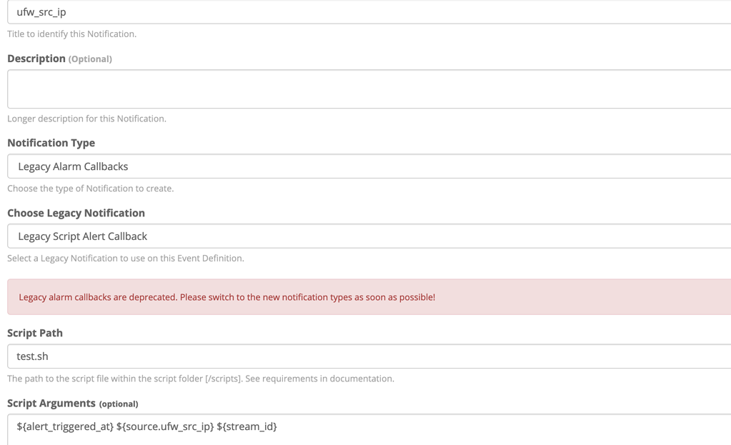 Unable To Send Additional Alert Field With Script Callback