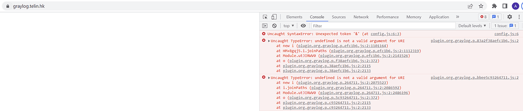 Blank page when accessing graylog - Graylog Central (peer support) - Graylog Community