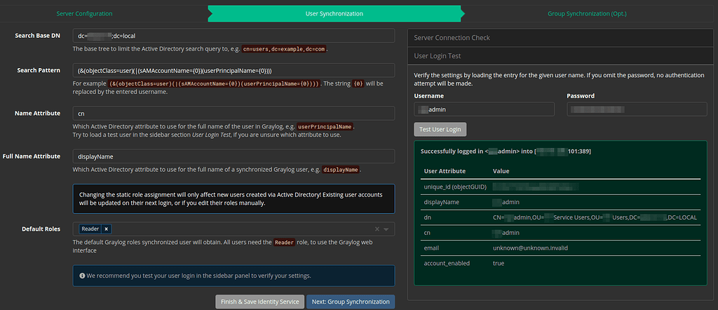 Graylog Open Active Directory Group Membership Graylog Central Peer Support Graylog Community