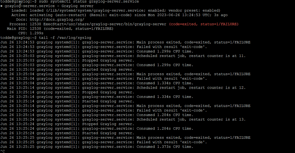 Graylog Does Not Start On Ubuntu Graylog Central Peer Support Graylog Community