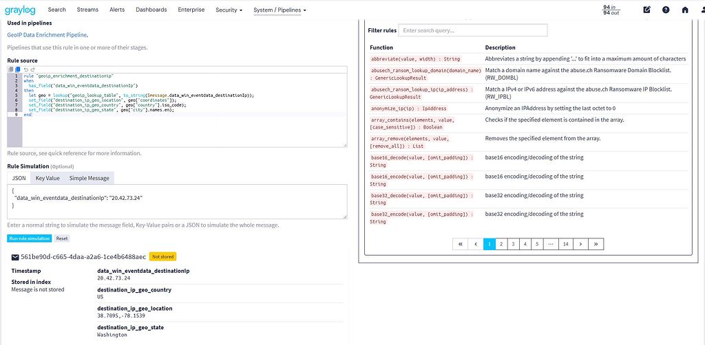 Need Assistance with GeoIP and Pipeline - Graylog Central (peer support) - Graylog Community