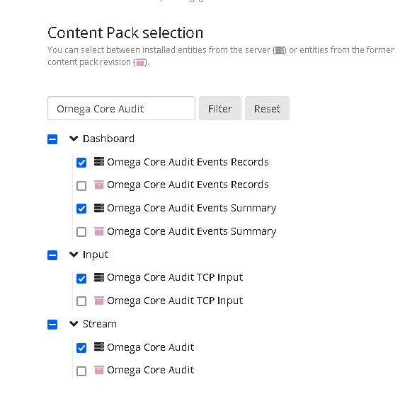 Unselected Stream gets into the Content Pack - Development - Graylog Community