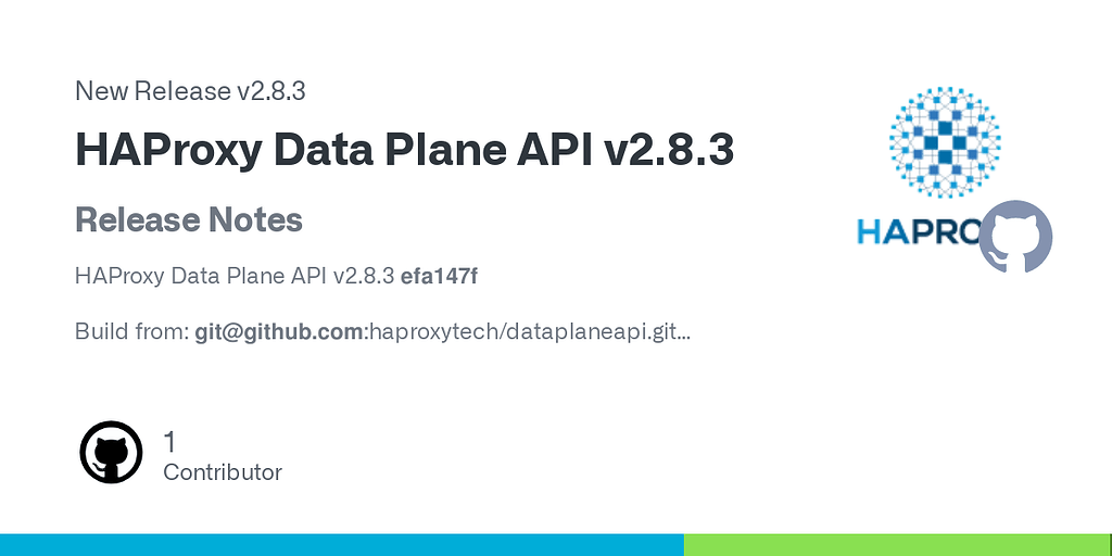 Quickstart HAProxy Community Edition dataplaneAPI - Configuration Samples - HAProxy community