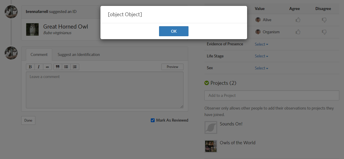 Missing Text In Pop Up Error Box When Adding An Observation To A Project Bug Reports