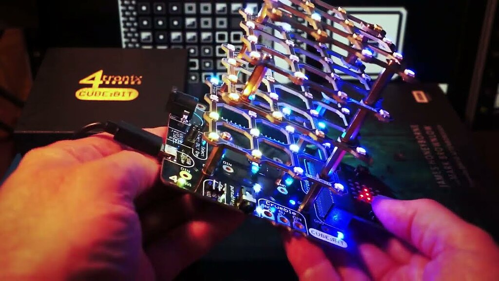Cubetris 2d 3d Tetris On The Cube Bit In Makecode Blocks Projects Pimoroni Buccaneers