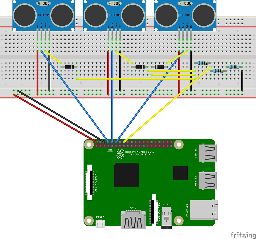 HC-SR04 Ultrasonic Sensors - Raspberry Pi - Pimoroni Buccaneers