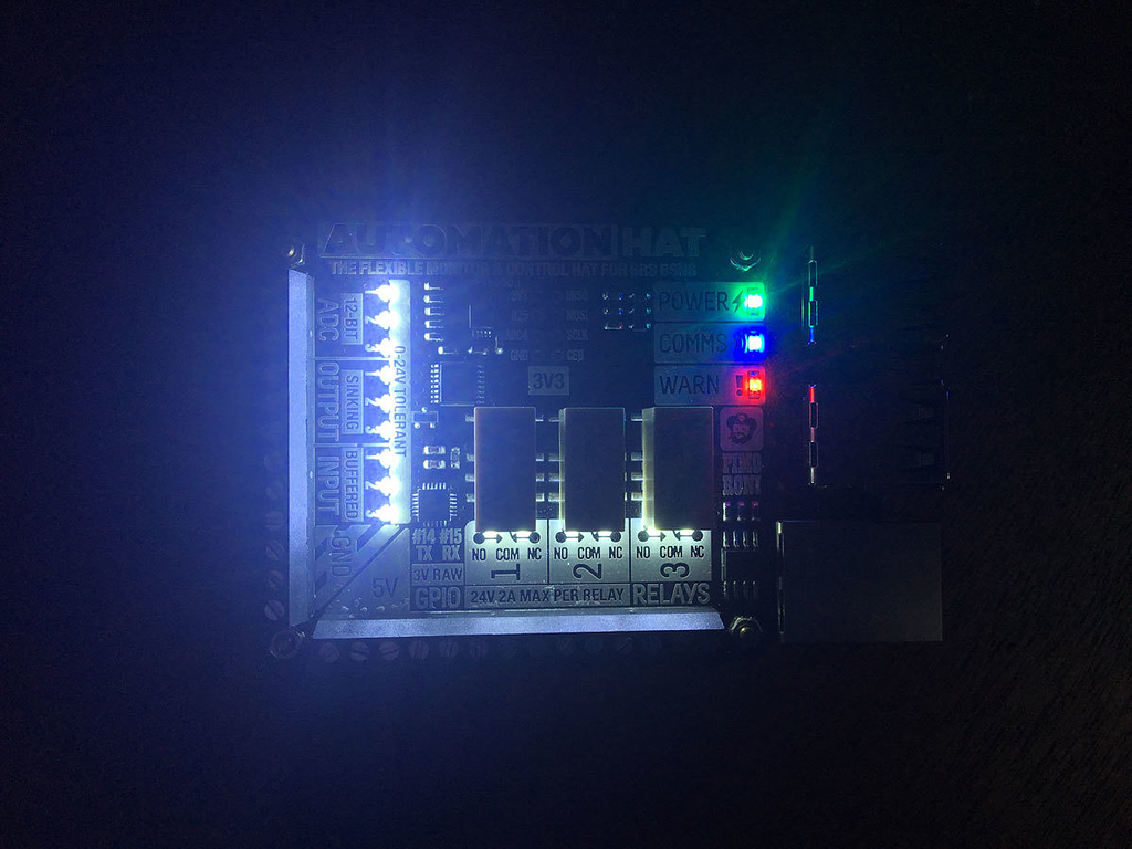 Pimoroni Automation HAT for Raspberry Pi Lights stay on - Support ...