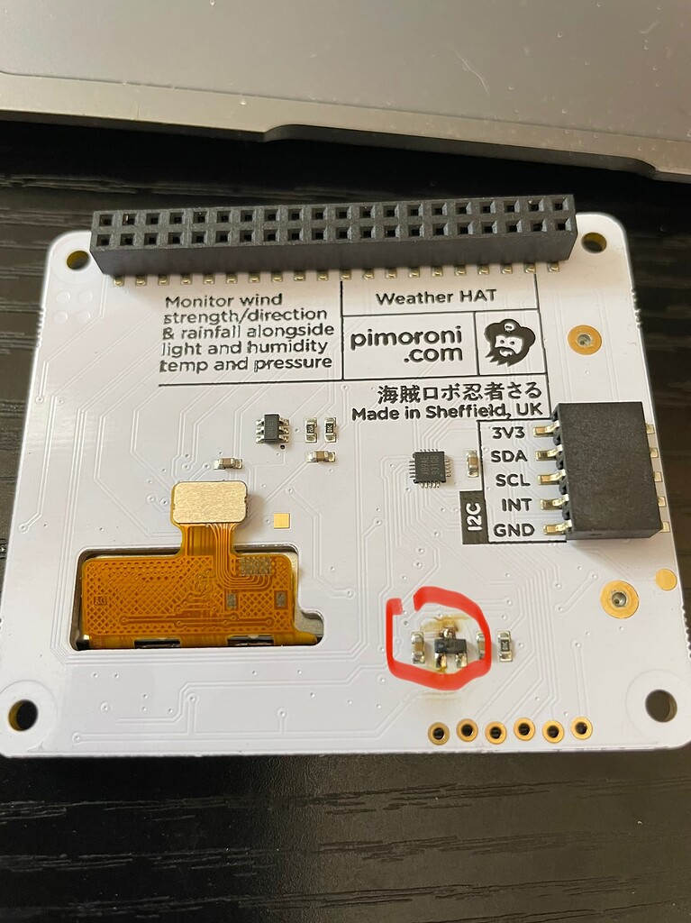 Weather Hat Issue - Support - Pimoroni Buccaneers
