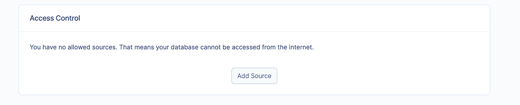 Can't access Database. "Add Source" on Database goes to white screen - Render
