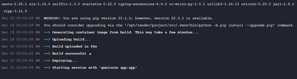 Deploy Gradio - deploy failed - Render