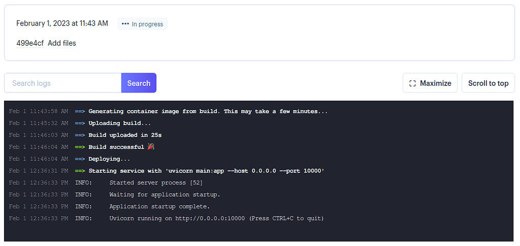 Can not deploy FastAPI - Render
