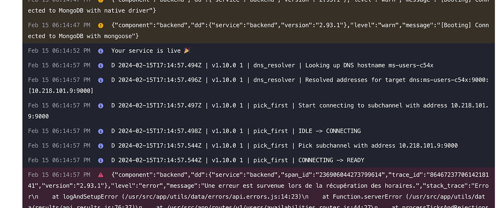 GRPC internal load balancing - Render