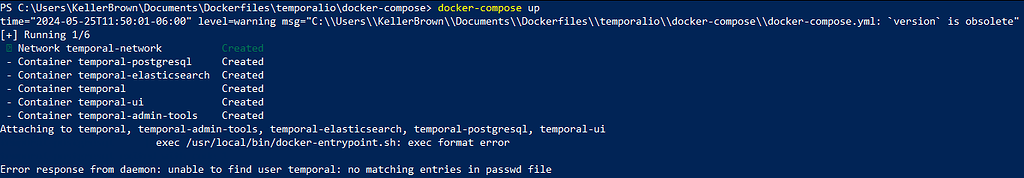 Cannot get Temporal server running locally - Server Deployment - Temporal