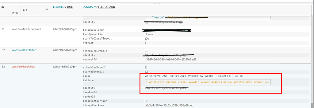 Workflow Task Failed Community Support Temporal