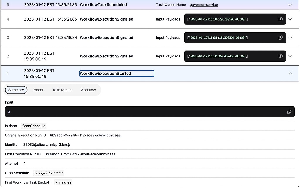 SignalWithStartWorkflow + Cron: Expected Behaviour? - Community Support - Temporal