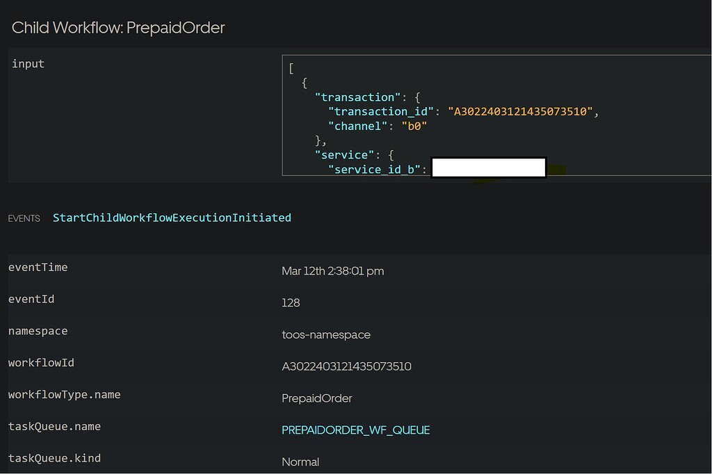Child workflow only initiated but not getting executed - Community Support - Temporal
