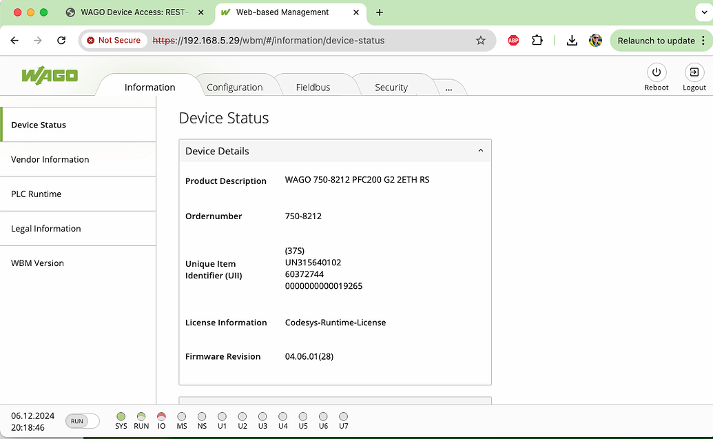 Wago Device Rest Api Wdx Wda Hardware And Linux Wago Open Source Community