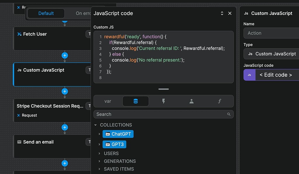 Rewardful - Help needed to pass Referral ID to Xano - Ask us anything - WeWeb Community