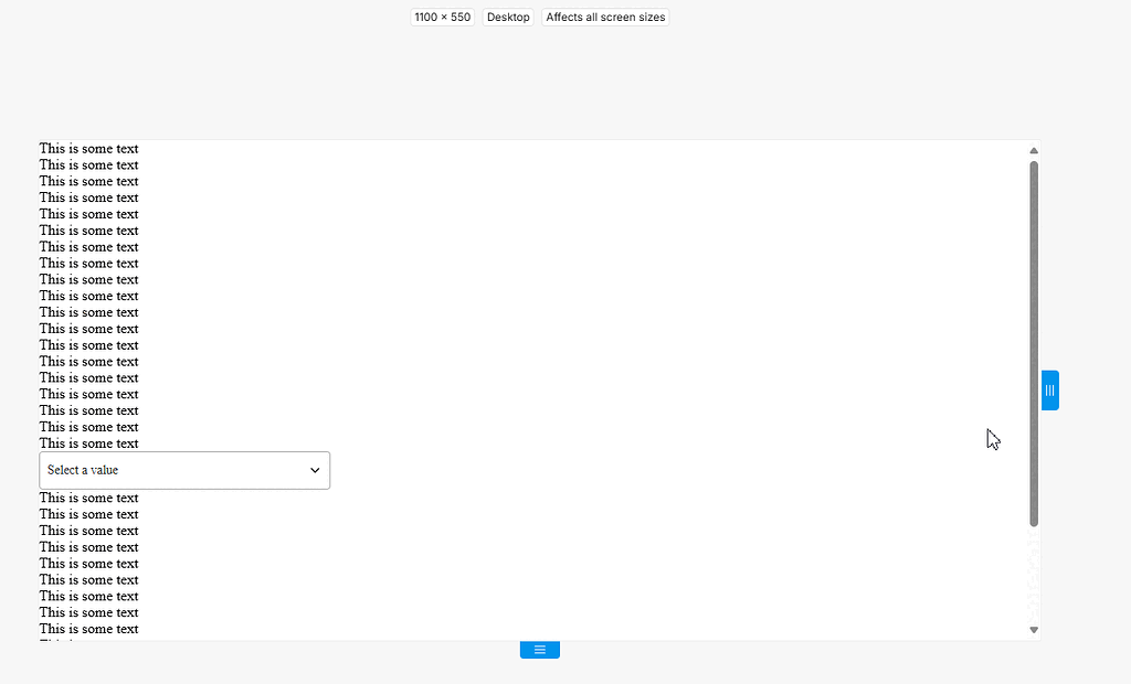 Select dropdown height and scrolling - Ask us anything - WeWeb Community