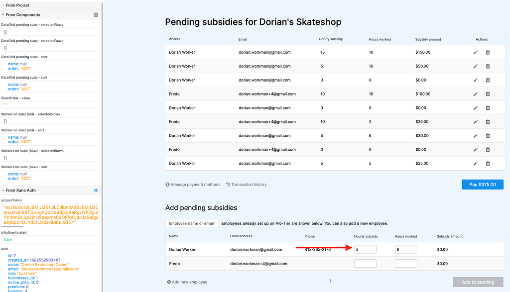 Clear input fields on button click (input fields in datagrid) - Ask us anything - WeWeb Community