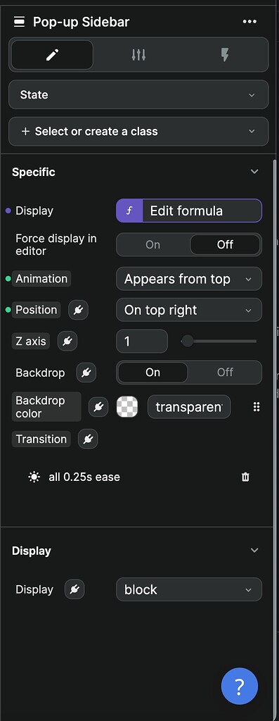 Custom Css To The Pop Up Sidebar Ask Us Anything Weweb Community