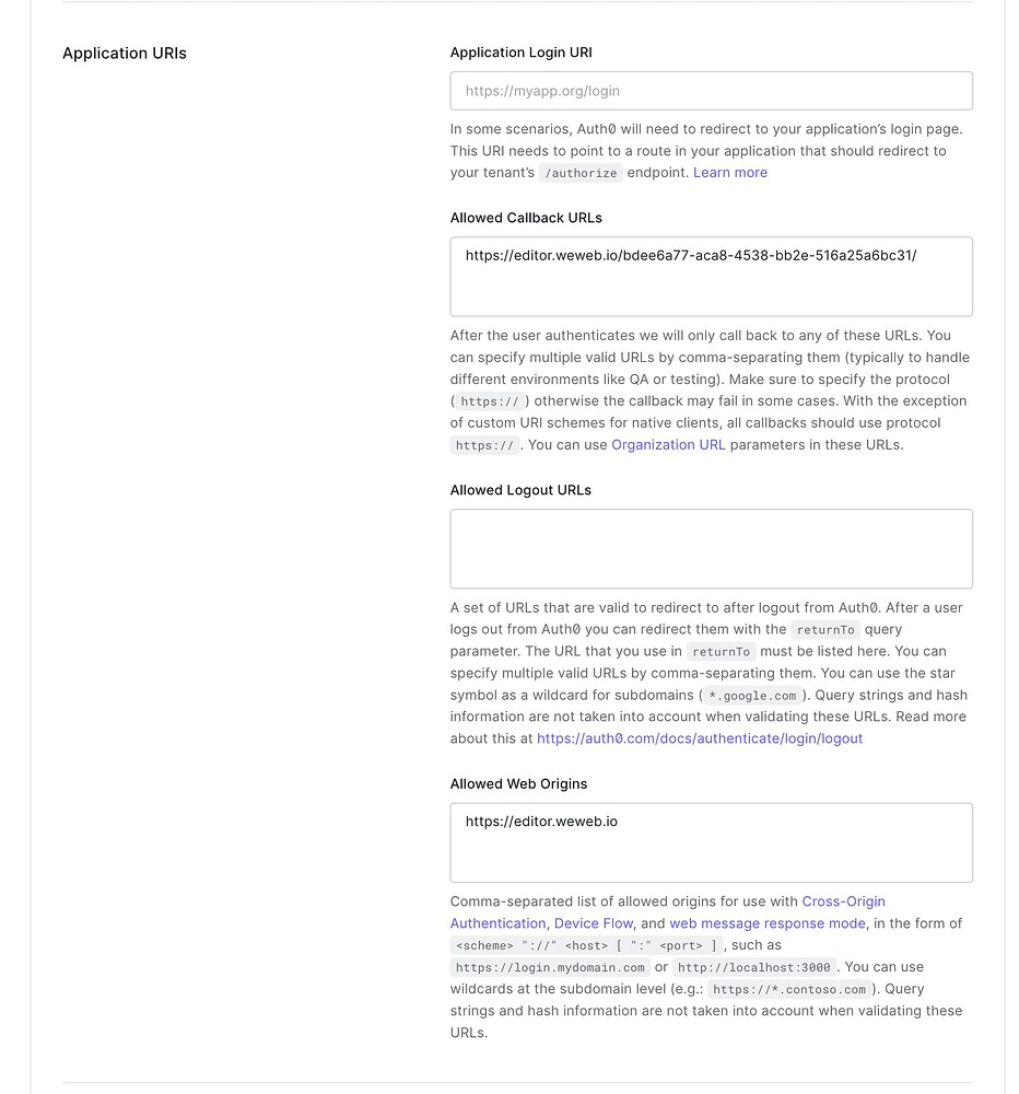 Auth0 Callback URL mismatch 2 - Ask us anything - WeWeb Community Auth0 Callback URL mismatch 2 - Ask us anything - WeWeb Community