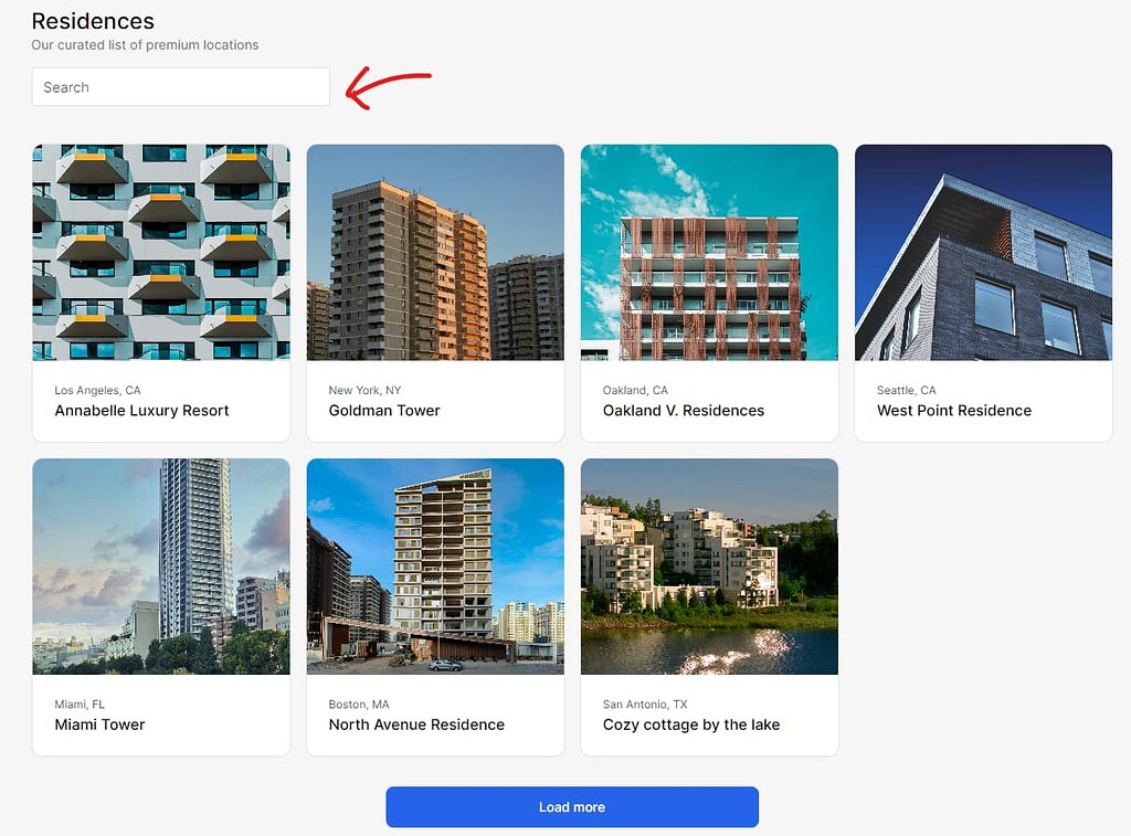 Combine search bar filter with dropdown menu? - How do I? - WeWeb Community