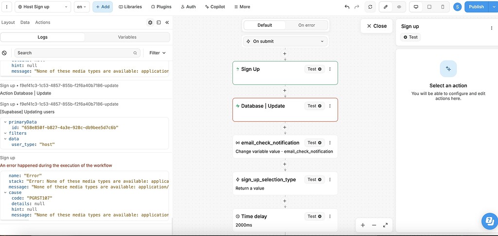 Supabase Update call || Media Types? - Ask us anything - WeWeb Community