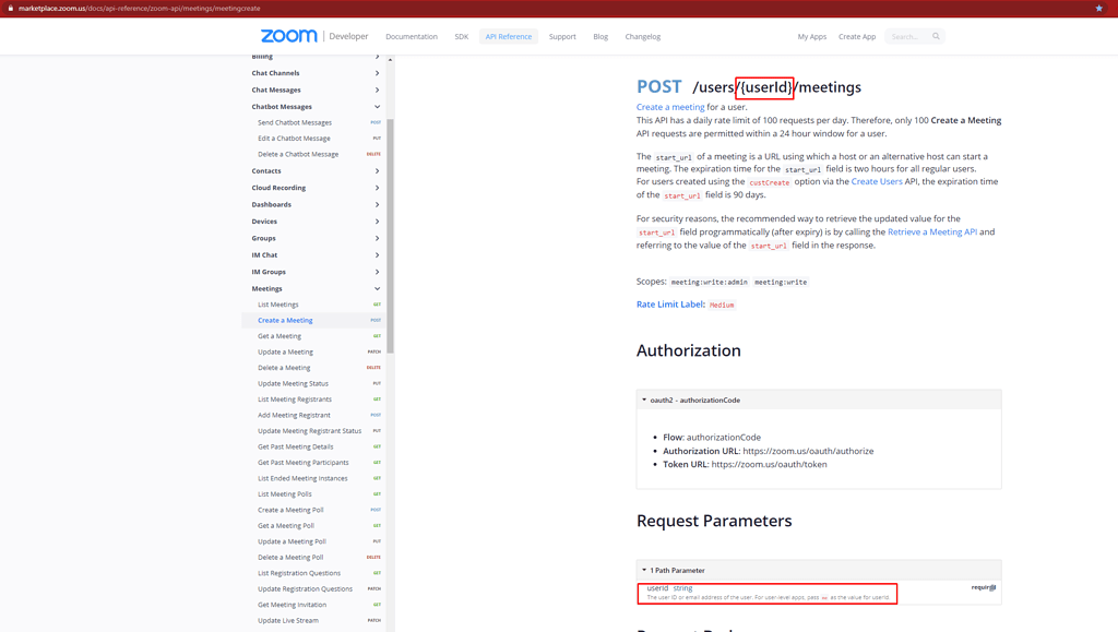 "User does not exist: me." Error Code : 1001 - API and Webhooks - Zoom Developer Forum
