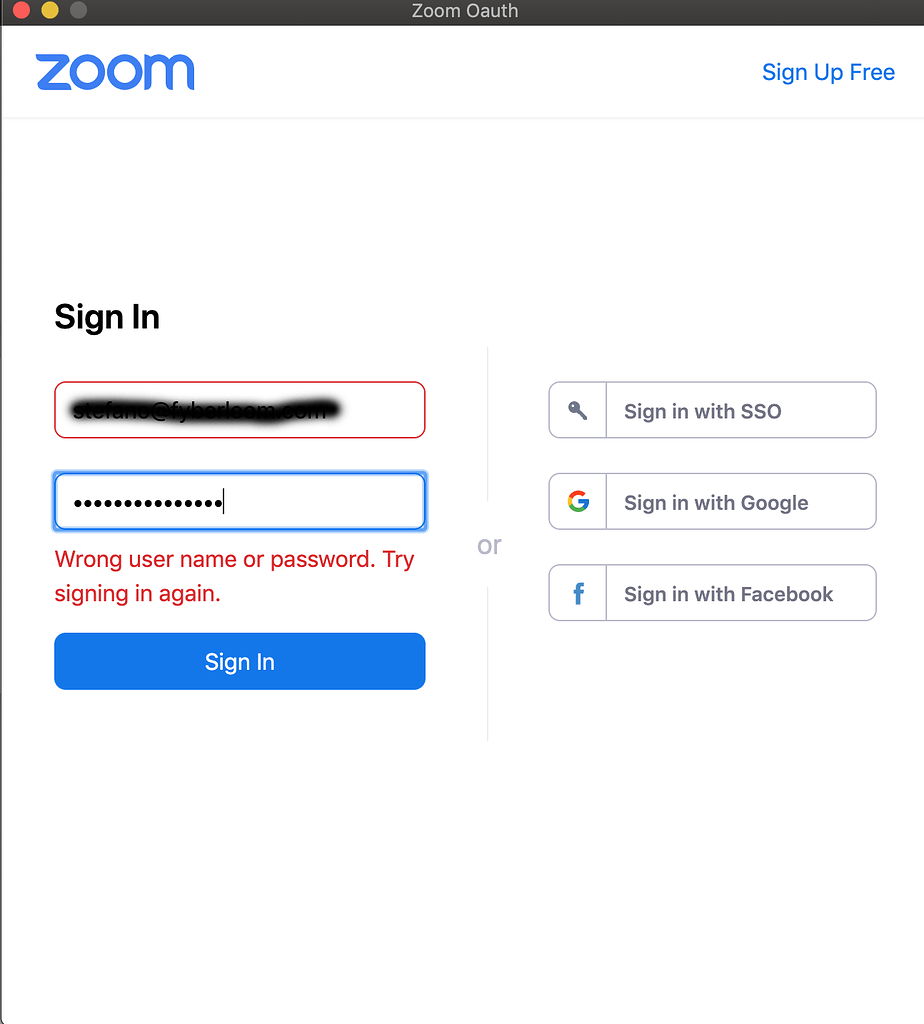 Error on OAuth Autorization - API and Webhooks - Zoom Developer Forum