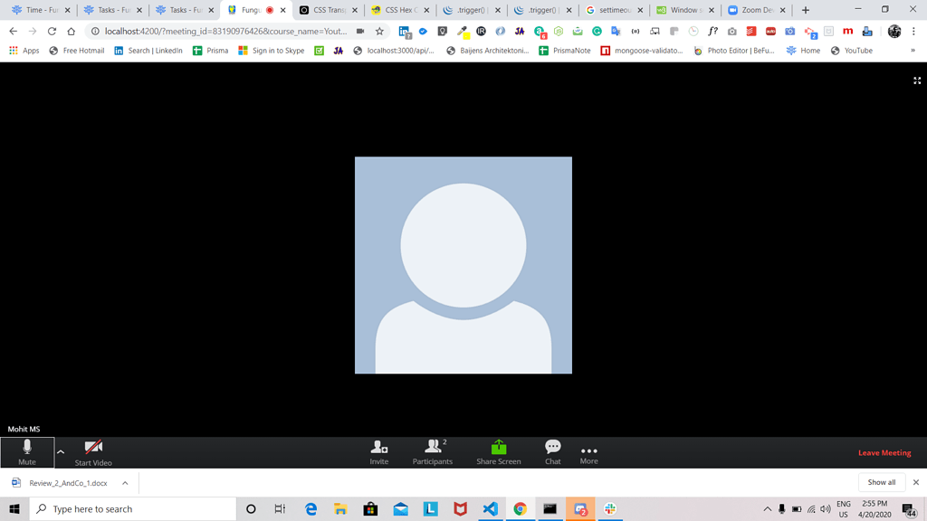 Join meeting then open as default with chat panel - Web - Zoom ...