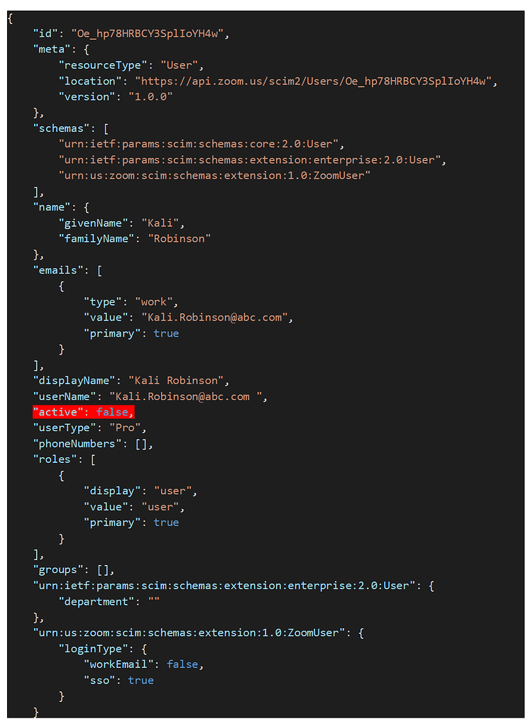CREATE and MODIFY account using SCIM 2.0 - API and Webhooks - Zoom Developer Forum
