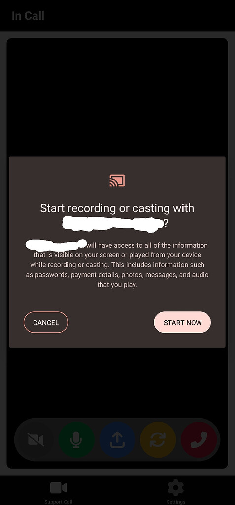 React Native - shareScreen() does not turn on screen share - React Native - Zoom Developer Forum