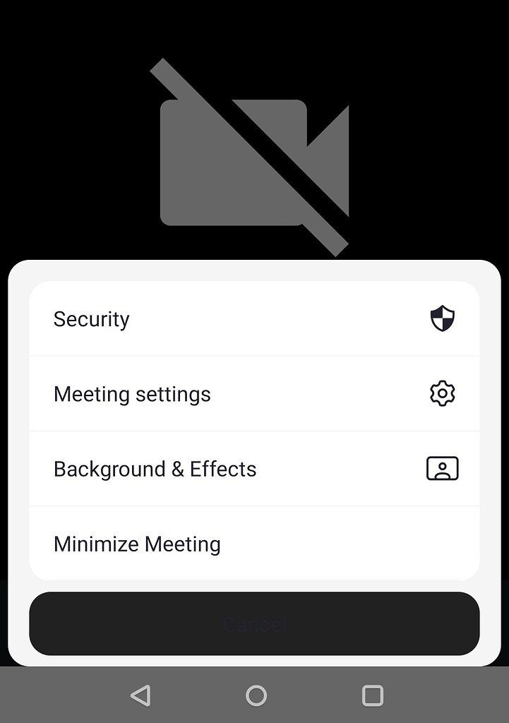 Android meeting sdk, cancel button text is not showing in light mode - Android - Zoom Developer ...